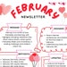 February Editable Classroom Newsletter. Instant Download. Improve ...