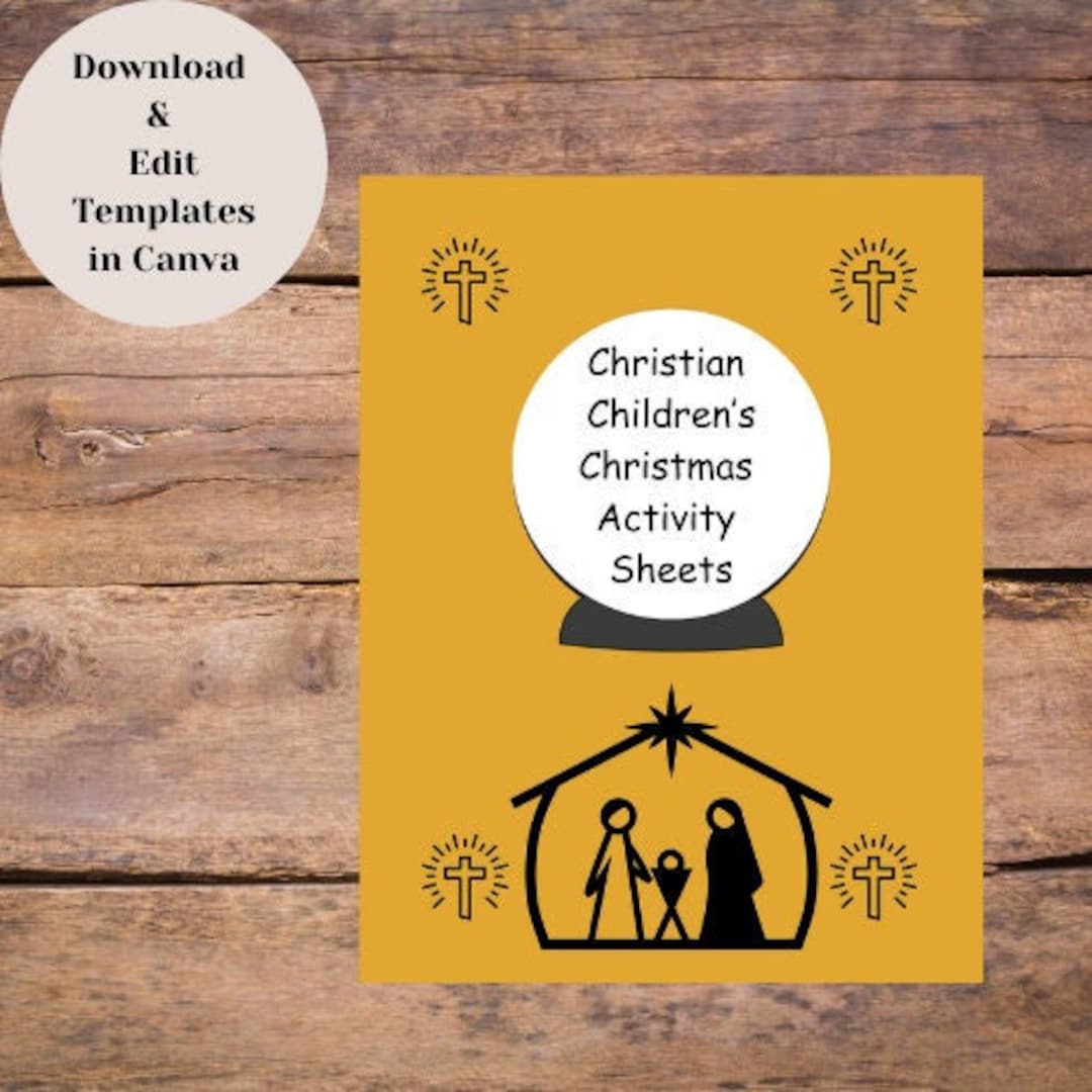 Christian Christmas Kids Activity Bundle - Nativity Puzzles, Bible ...