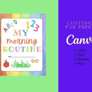 Preschool Morning Routine Printable Homeschool Activities Preschool ...