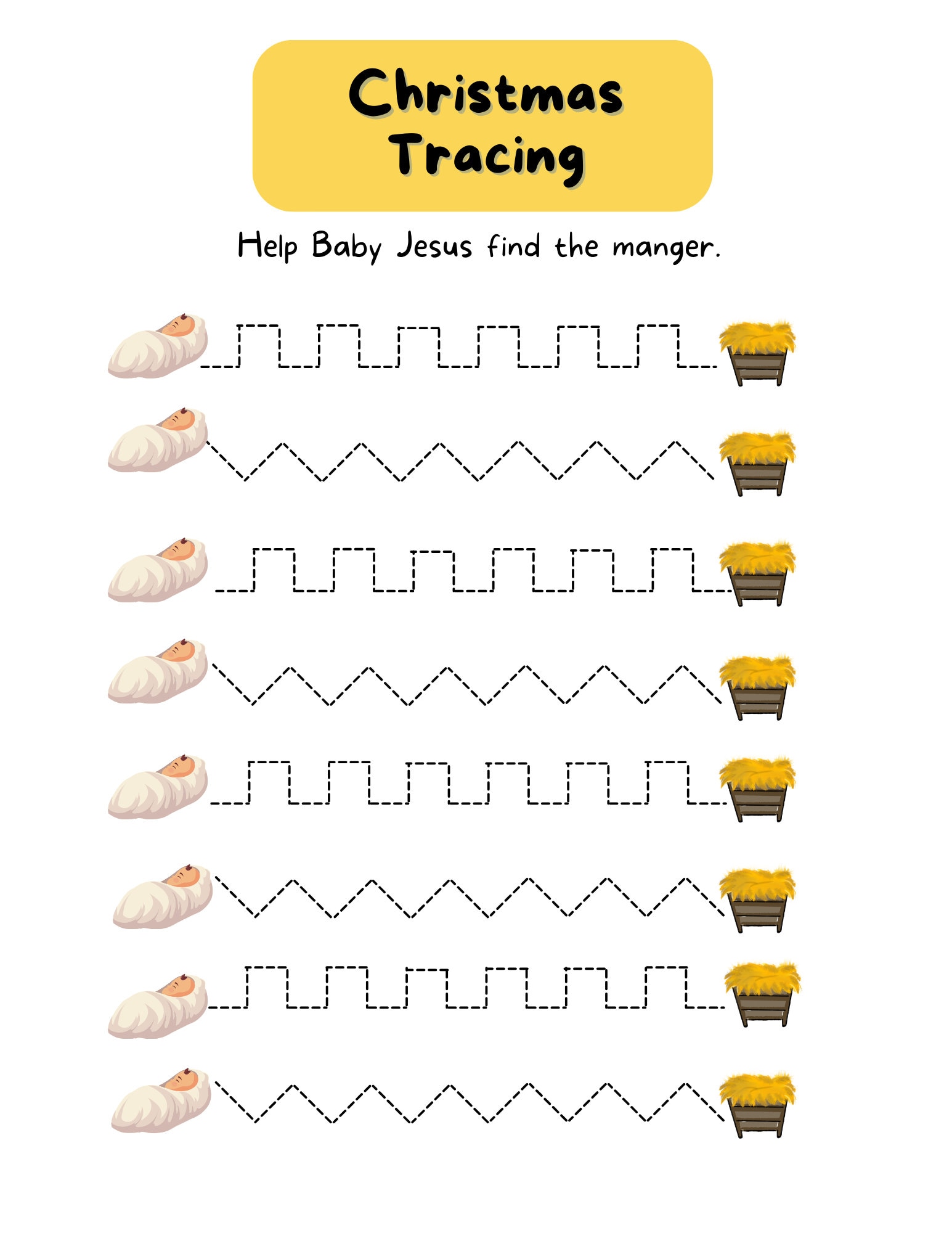 Christian Preschool Christmas Activities Religious School Aged ...