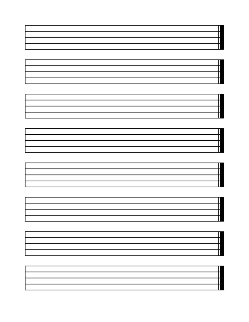 Blank Sheet Music Printable Sheet Music Digital Piano Sheet Music Sheet ...