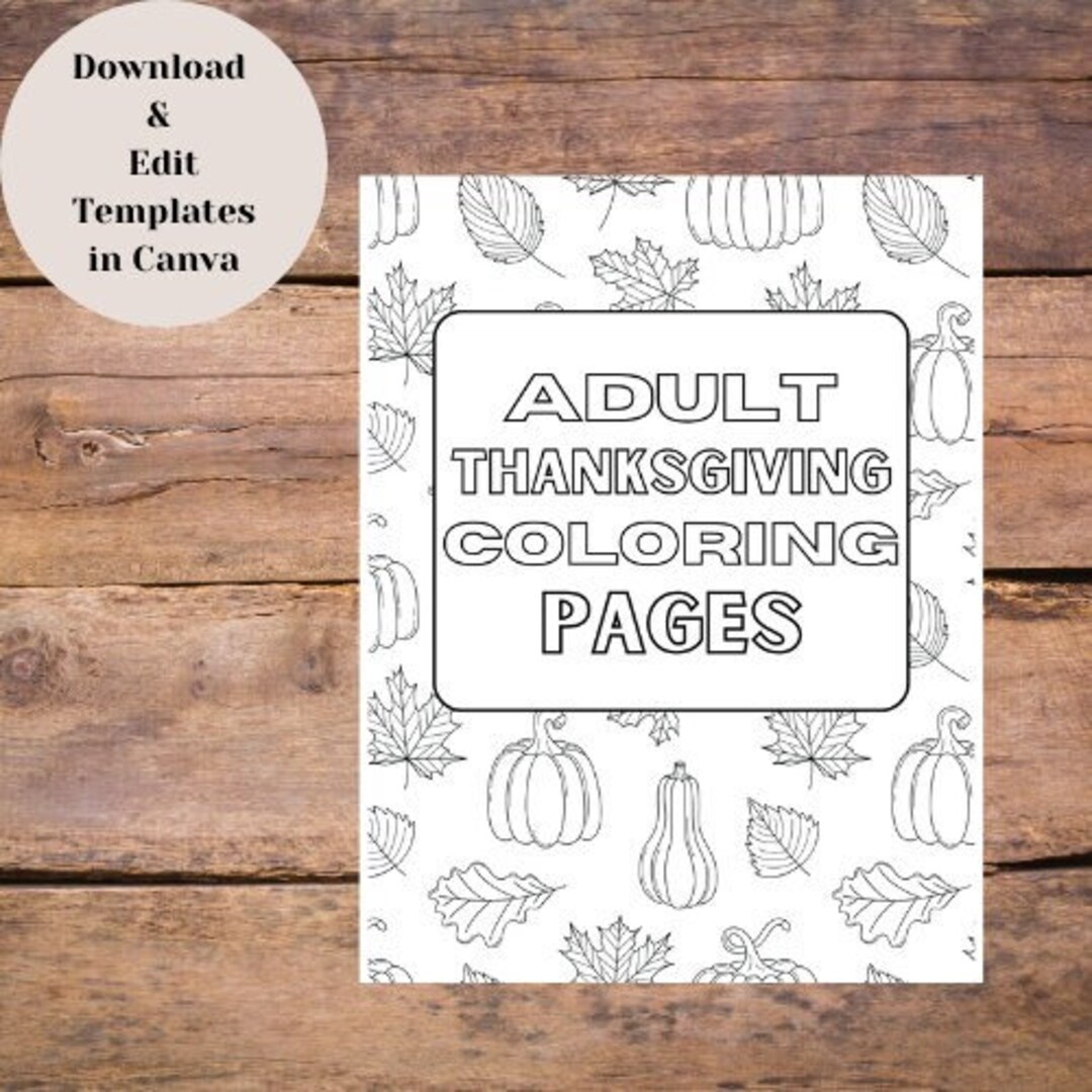 Adult Fall Thanksgiving Fall Coloring Pages, 18 Pages, Can Be Helpful ...