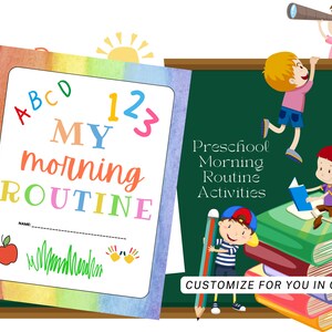 Preschool Morning Routine Printable Homeschool Activities Preschool ...