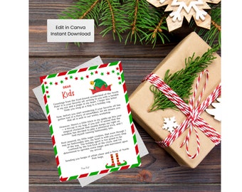 Elf Late Arrival Message Instant Download - Etsy