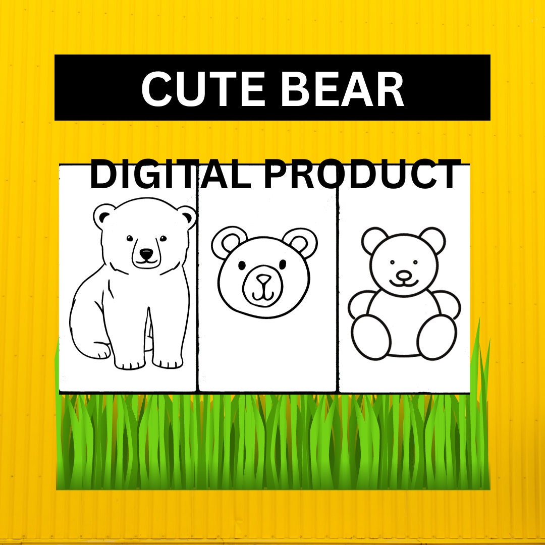 Printable Coloring Pages for Kids and Adults Instant Download Art Cute ...