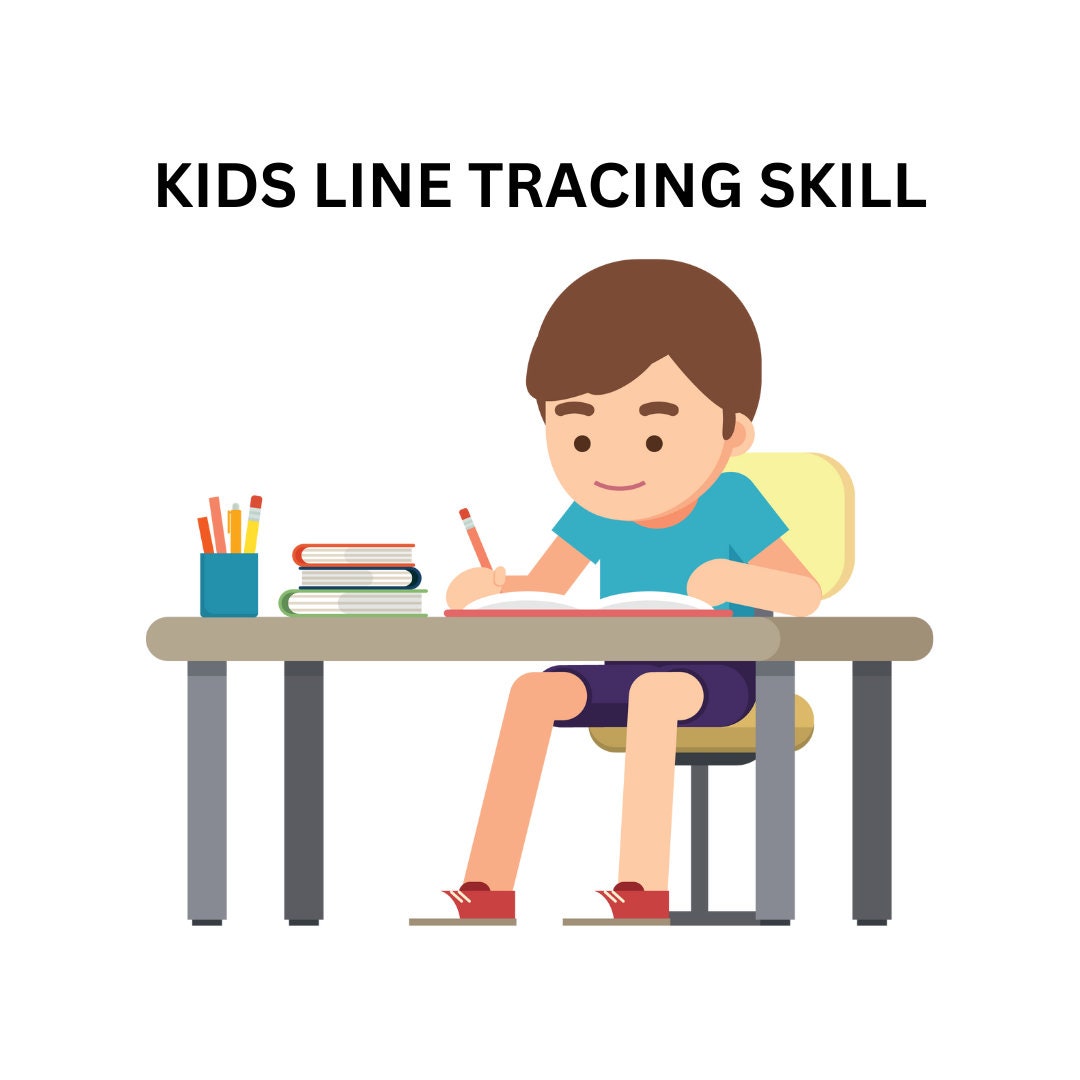 Kids Line Tracing Skill Book | Early Learning | Preschool Line Tracing ...