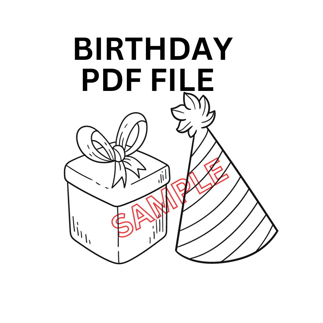 Happy Birthday Coloring Pages| Printable Party Fun for Kids and Adults ...