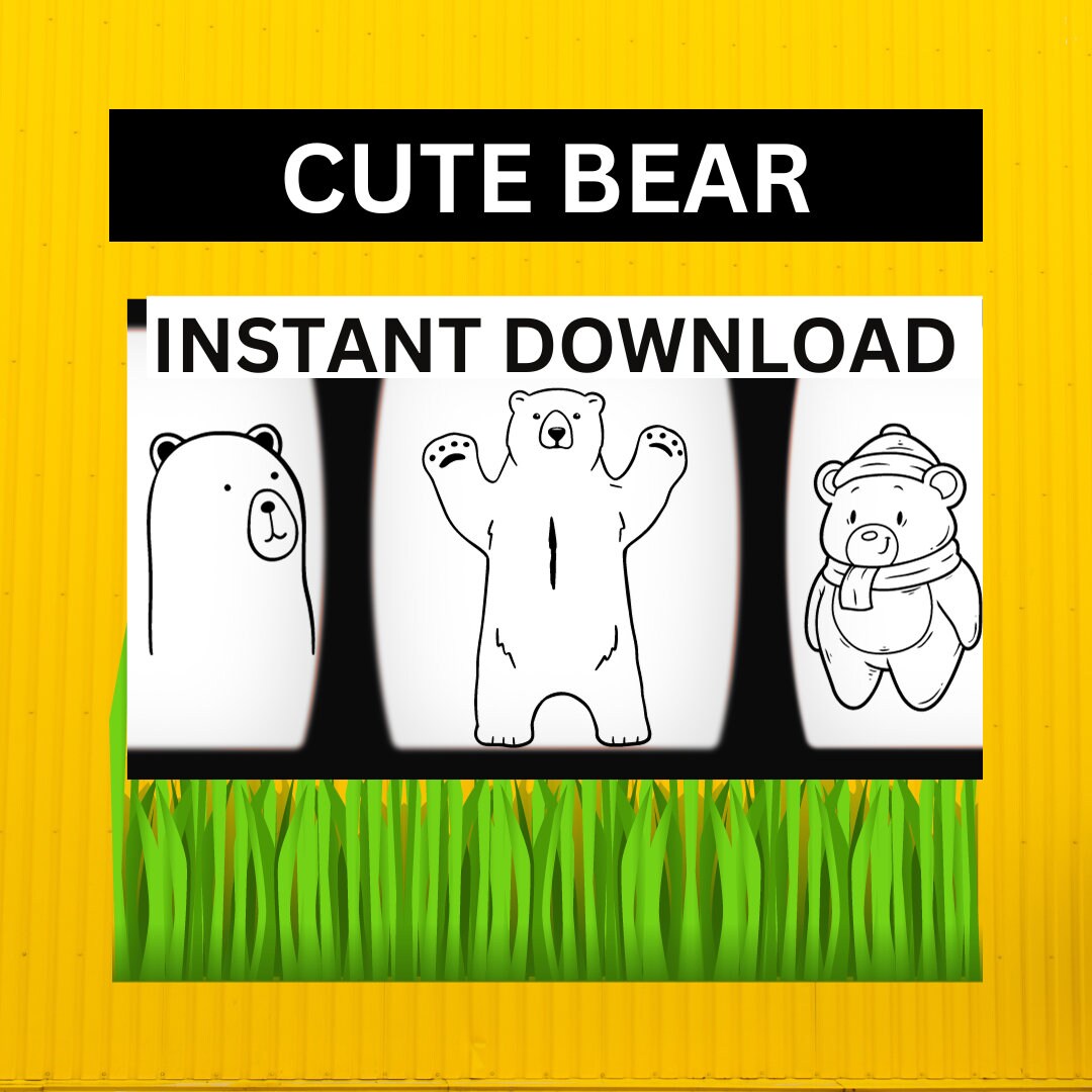 Printable Coloring Pages for Kids and Adults Instant Download Art Cute ...