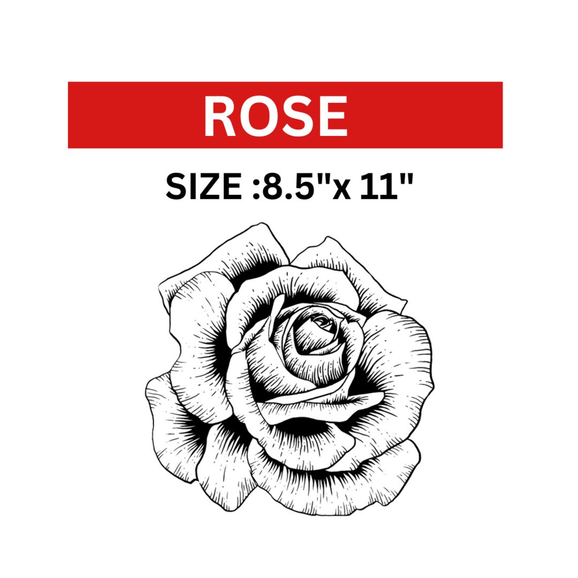 50 Rose Flower Coloring Pages| for Kids and Adult Coloring Pages| Cute ...