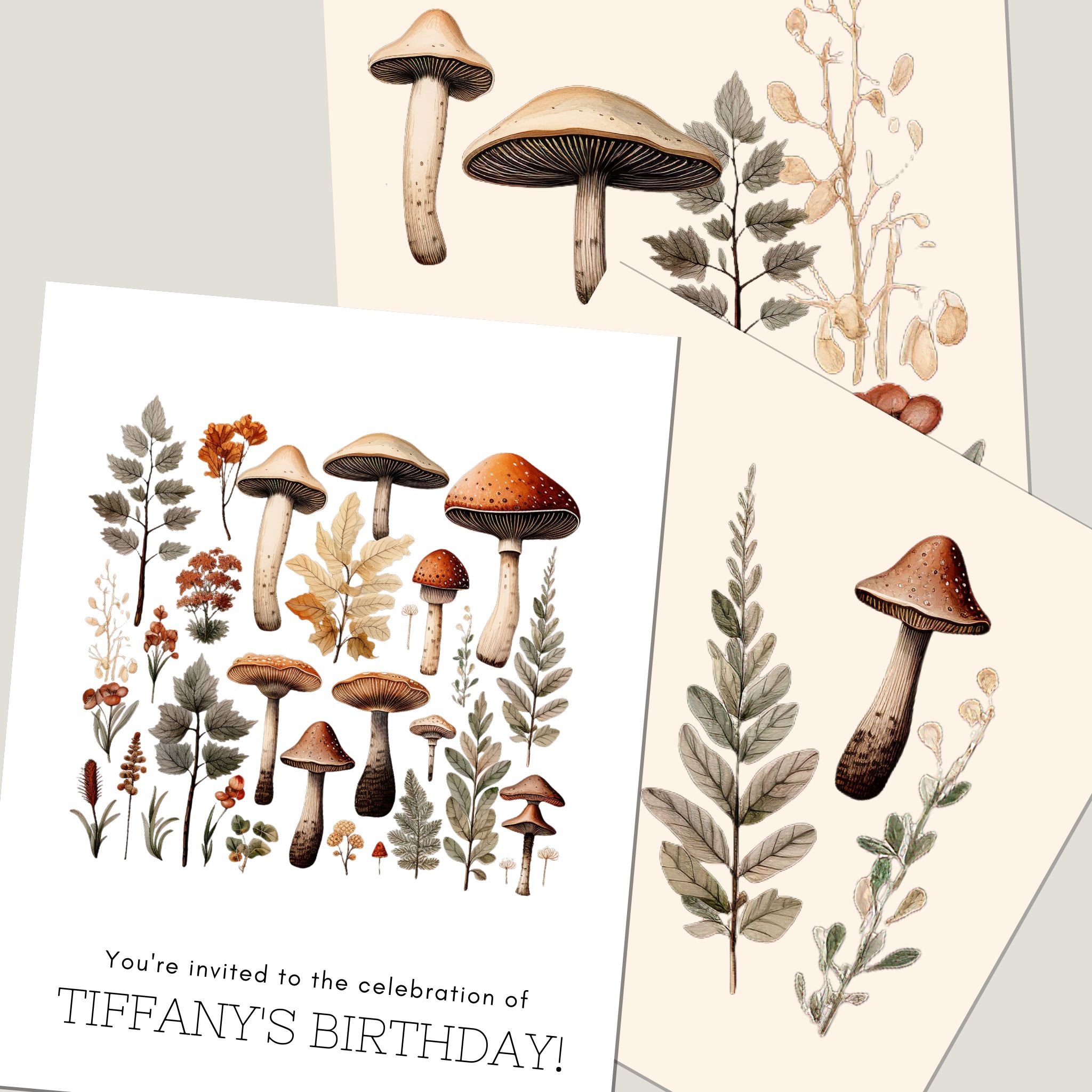 Mushroom Clipart Watercolor Toadstool Fall Thanksgiving Clipart Fall ...