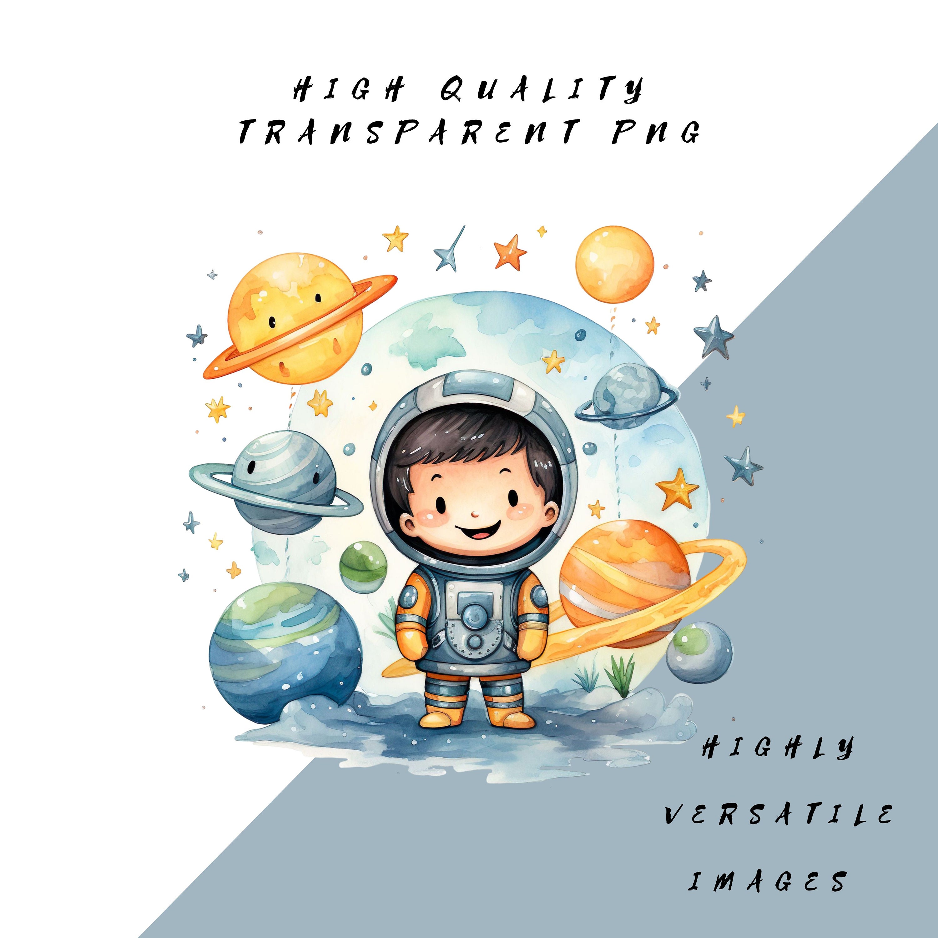 Astronaut Spaceship | Cute Space Clipart: Astronaut Art for Crafts and ...