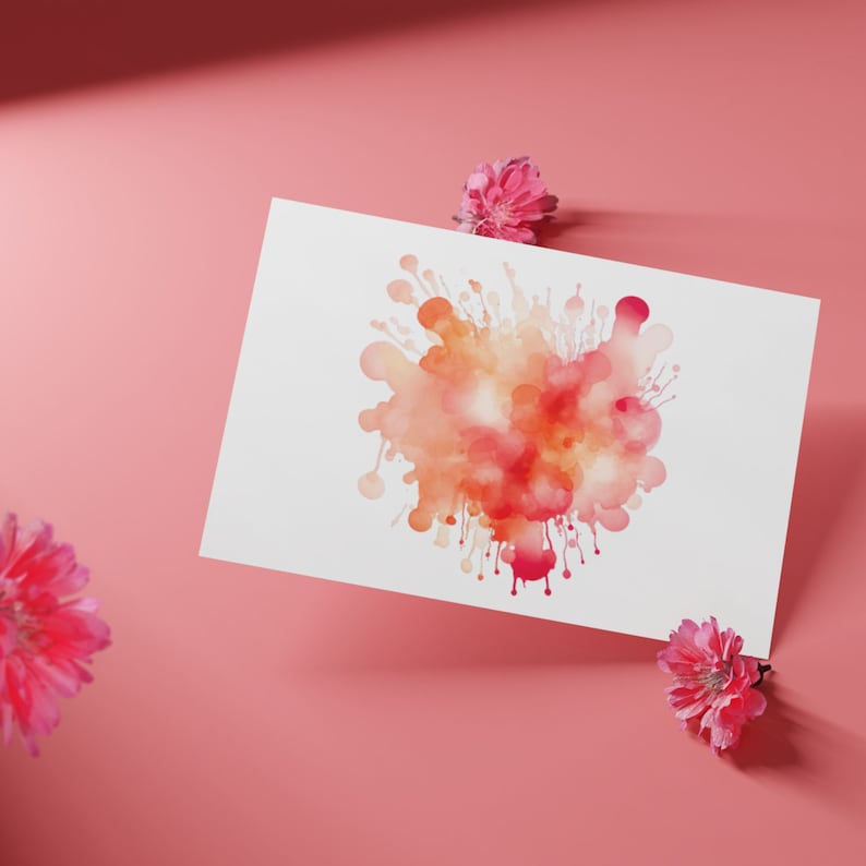 Peachy Splash PNG Watercolor Background Clipart Abstract Watercolor ...