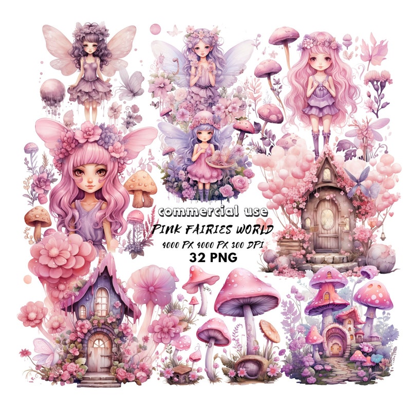 Fairy Clipart - Etsy