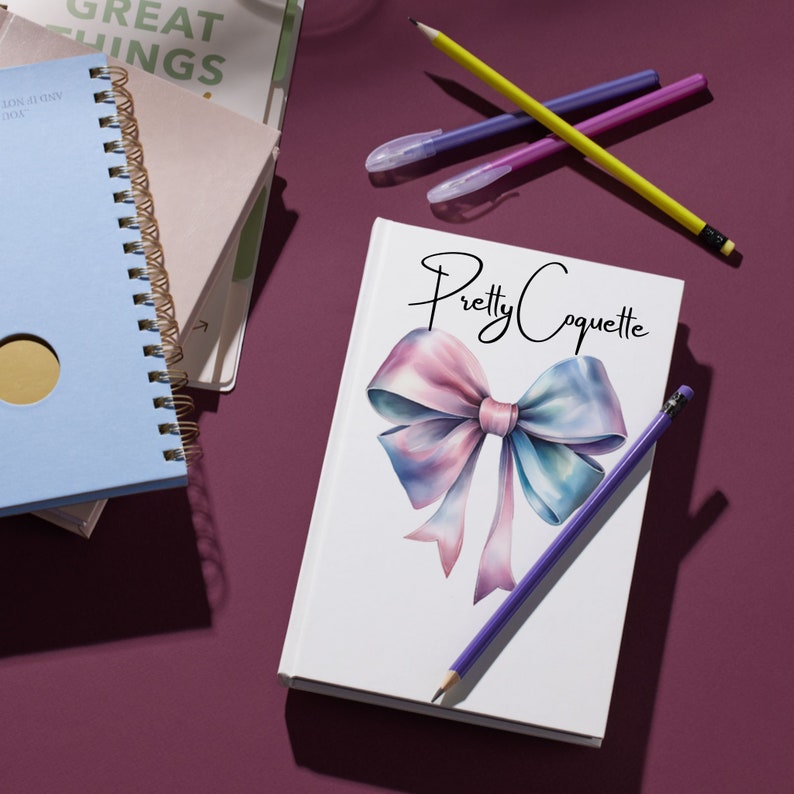 Coquette Watercolor Trendy Pink Bow PNG Clipart, Iridescent & Pastel ...