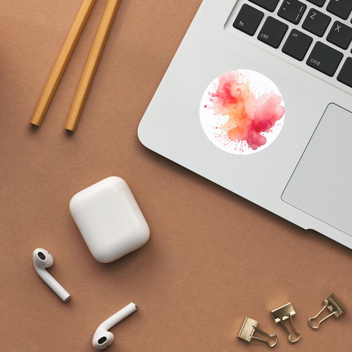 Peachy Splash PNG Watercolor Background Clipart Abstract Watercolor ...