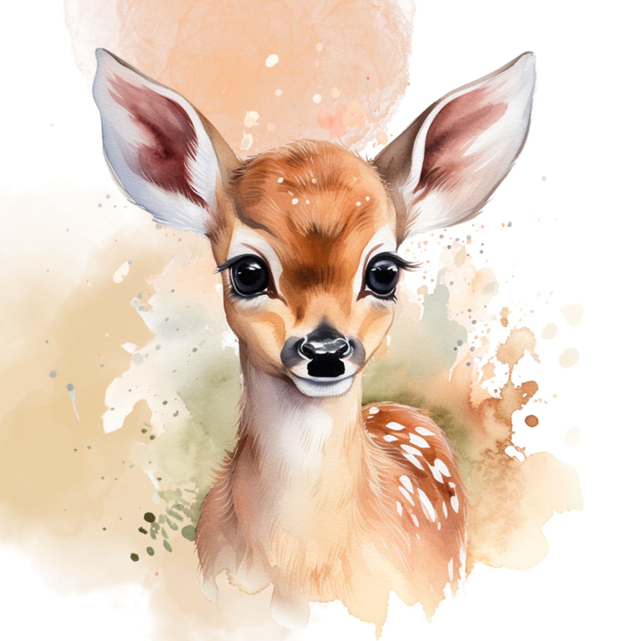 Baby Deer Clipart Woodland Animals Clipart Baby Animal Clip Art Free ...