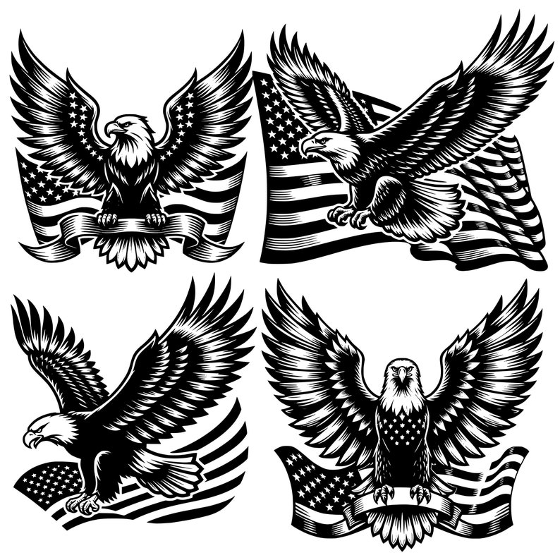 American Eagle Svg | Eagle Head Svg | Us Patriotic Eagle Svg | Eagle ...