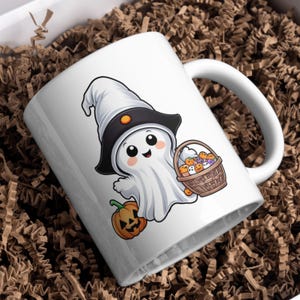 Cute Ghost Clipart Kawaii Ghost Commercial Use Halloween Png Instant ...