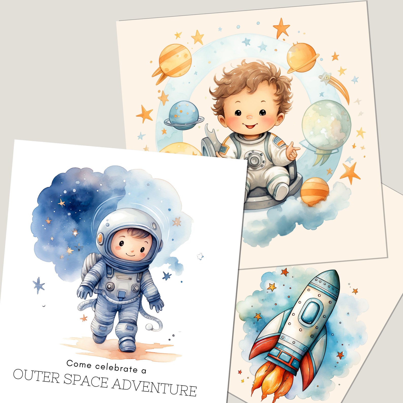 70 Little Space Astronaut Spaceship | Cute Space Clipart: Astronaut Art ...