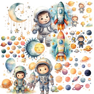 Astronaut Spaceship | Cute Space Clipart: Astronaut Art for Crafts and ...