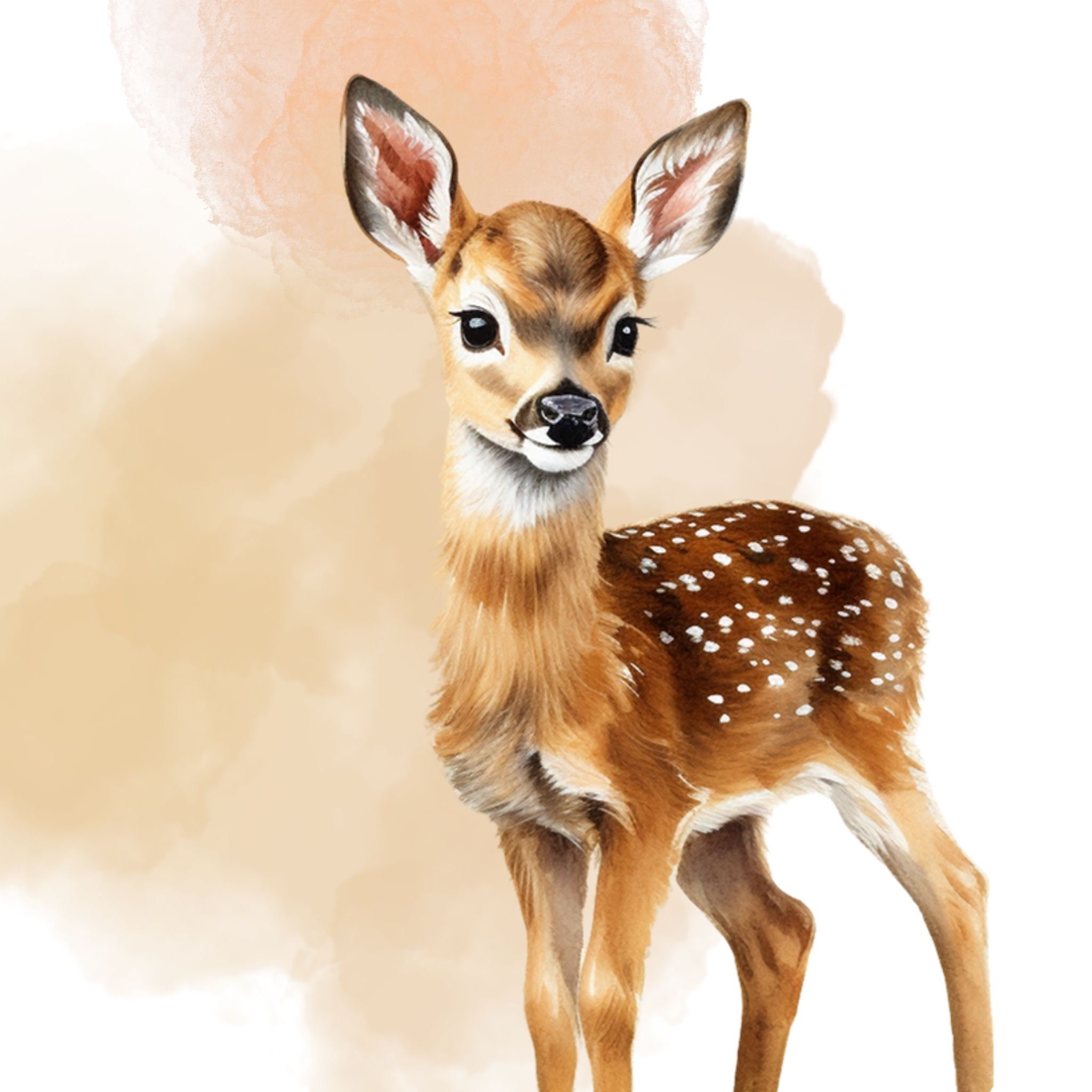 Baby Deer Clipart Cute Deer Baby Deer Woodland Baby Shower Sign ...