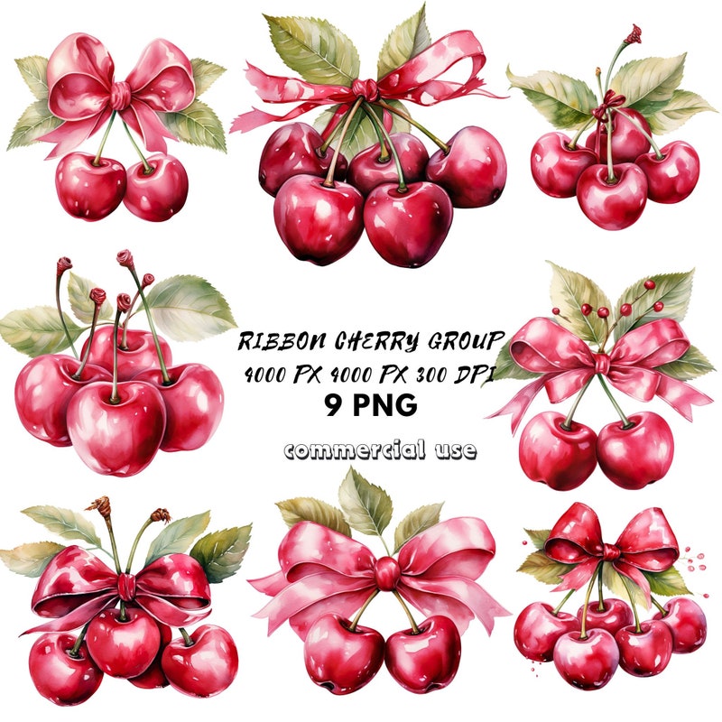 Cherry With Bow Svg - Etsy