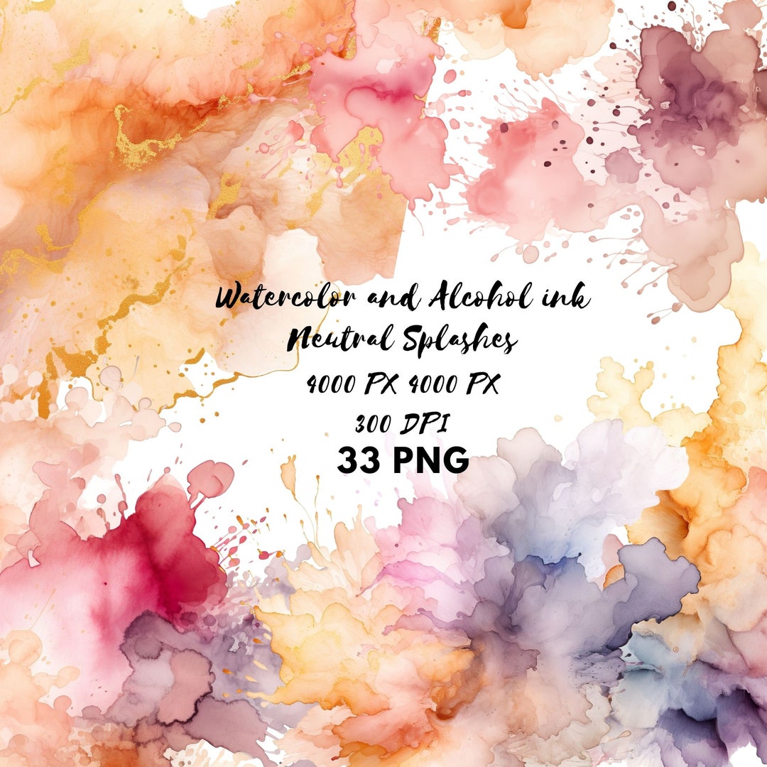 Watercolor Smears | Digital Download | Watercolor Clipart | Waterpaint ...