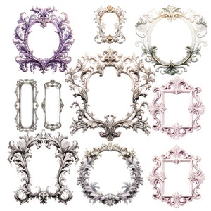 Victorian Frames, Digital Download, Vintage Ephemera | Wall Art ...