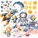 70 Little Space Astronaut Spaceship Cute Space Clipart: Astronaut Art ...