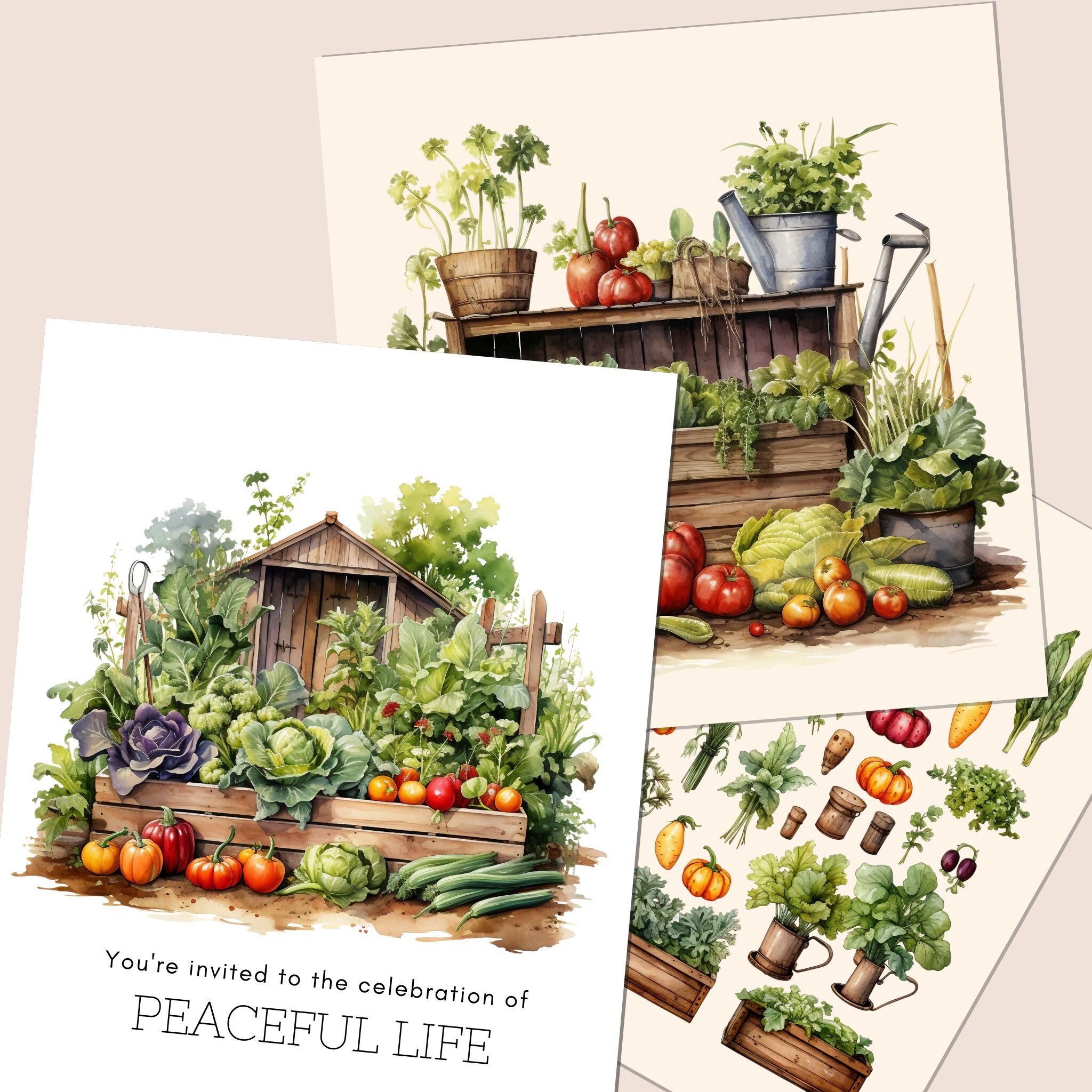 Gardening Clipart Bundle Plantlover Gardening Tools PNG Gardening ...