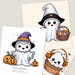 Cute Ghost Clipart Kawaii Ghost Commercial Use Halloween Png Instant ...