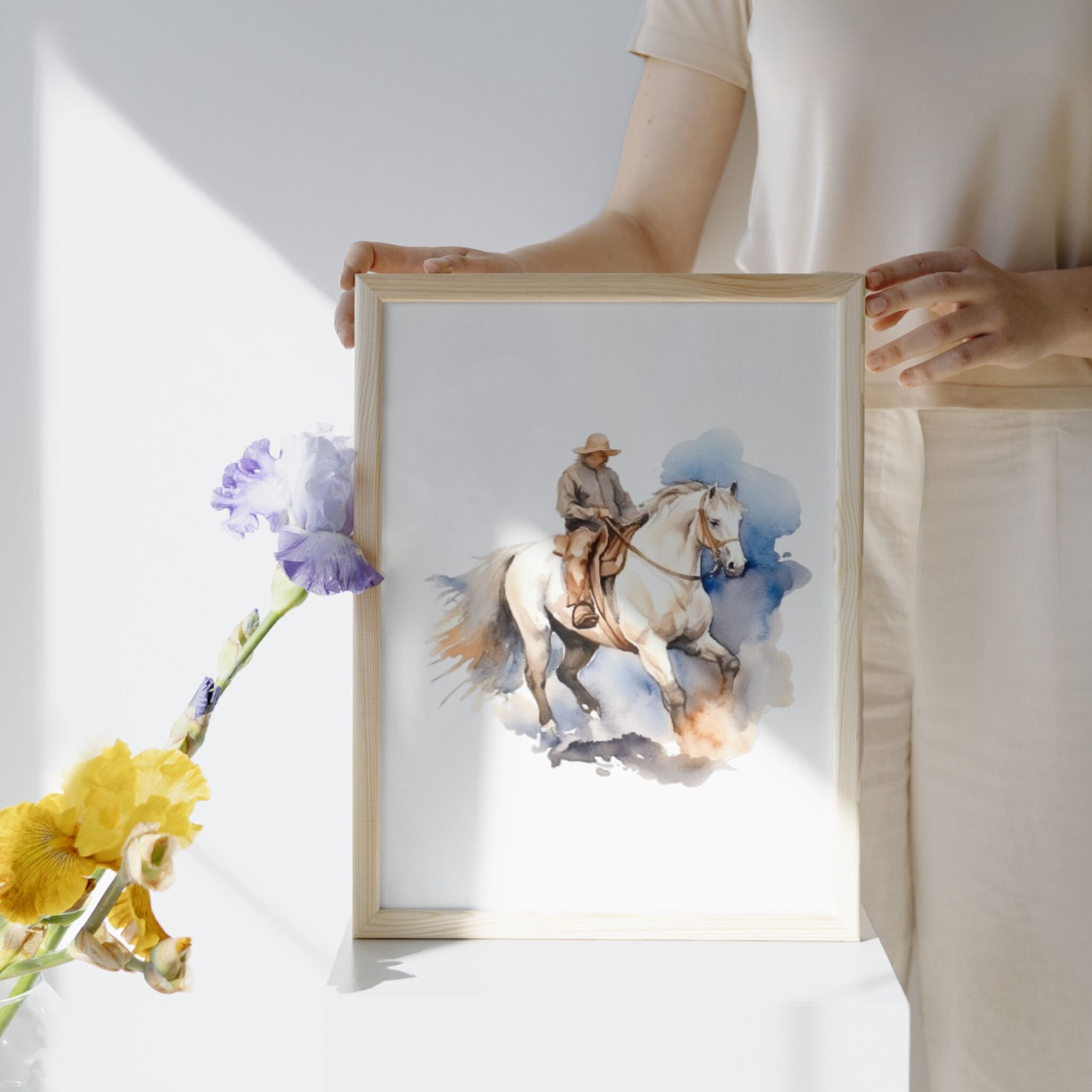 Watercolor Horse Clipart Bundle Sublimation Design Wild Horse PNG ...