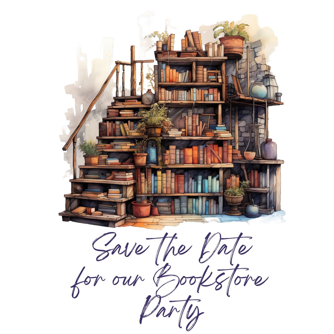 Watercolor Books Clipart Bundle PNG Book Stacks Clipart Book Clipart ...