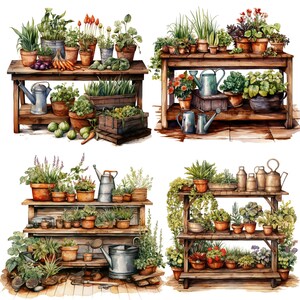 Gardening Clipart Bundle Plantlover Gardening Tools PNG Gardening ...