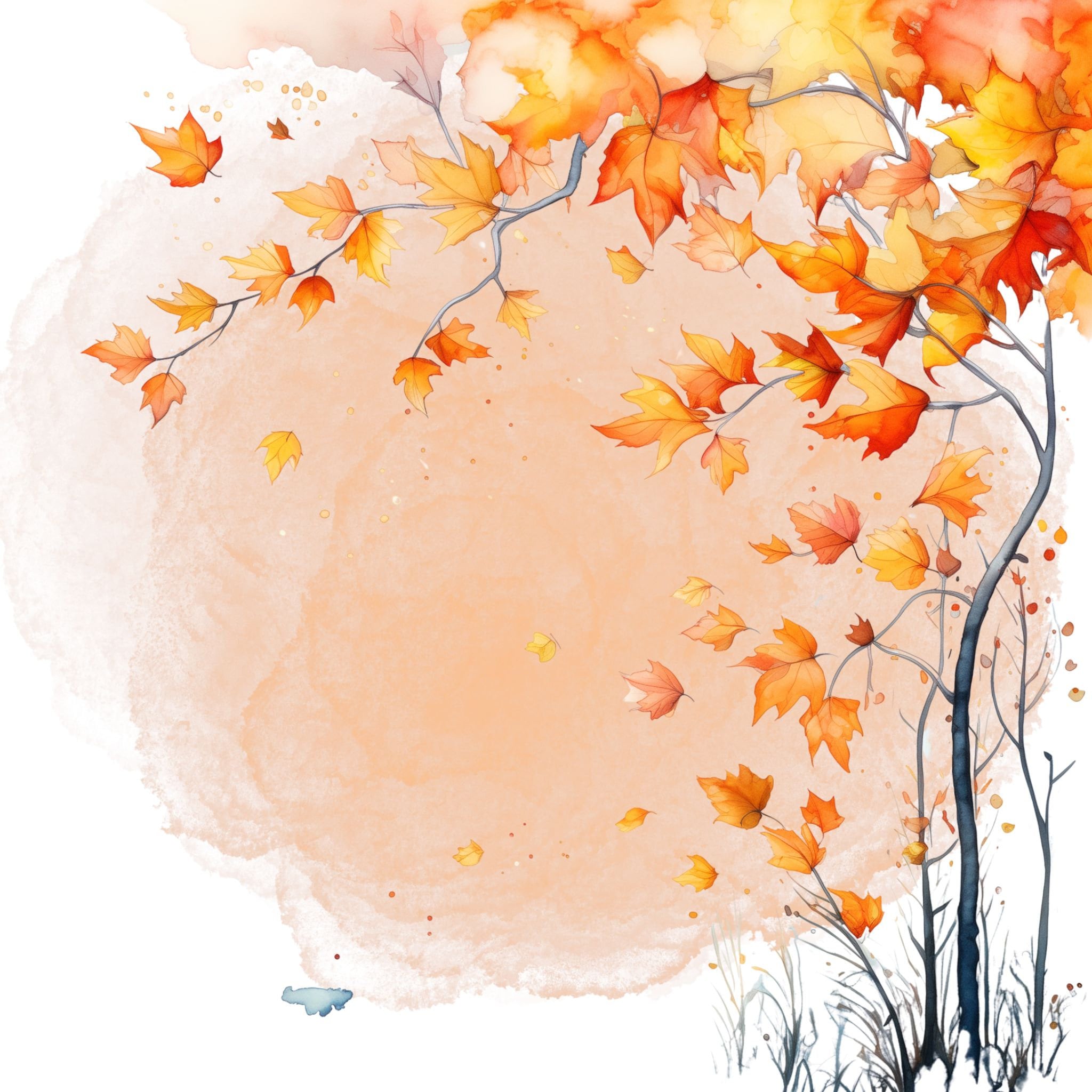 Autumn Forest PNG Clipart Bundle Autumn Scene Clipart Autumn - Etsy