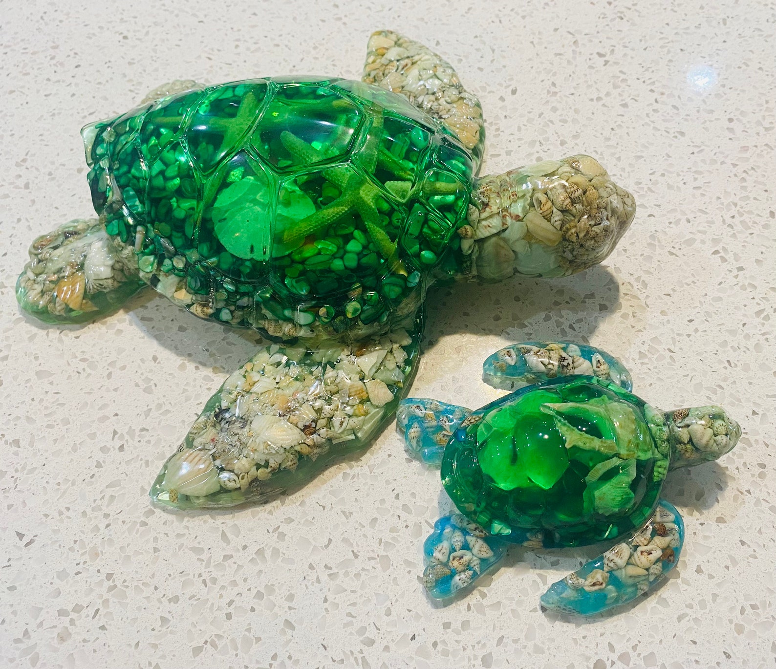 Made to Order Giant Green Shell Resin Turtle - Etsy