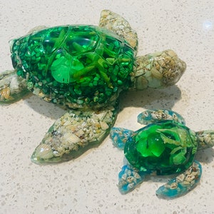 Made to Order Giant Green Shell Resin Turtle - Etsy