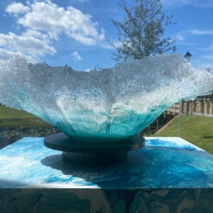 Made to Order: Sculpted Beach Wave Resin Bowl - Etsy