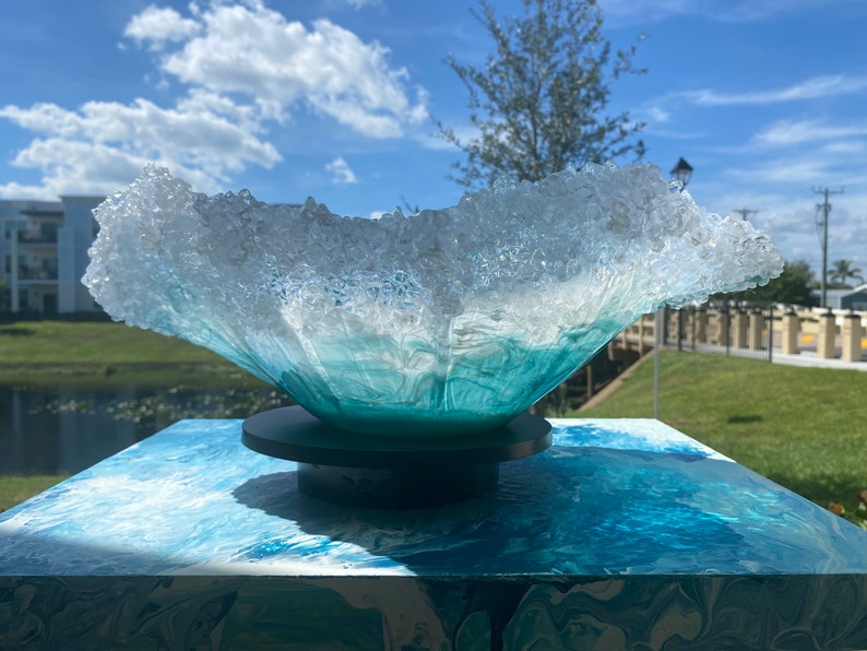 Made to Order: Sculpted Beach Wave Resin Bowl - Etsy