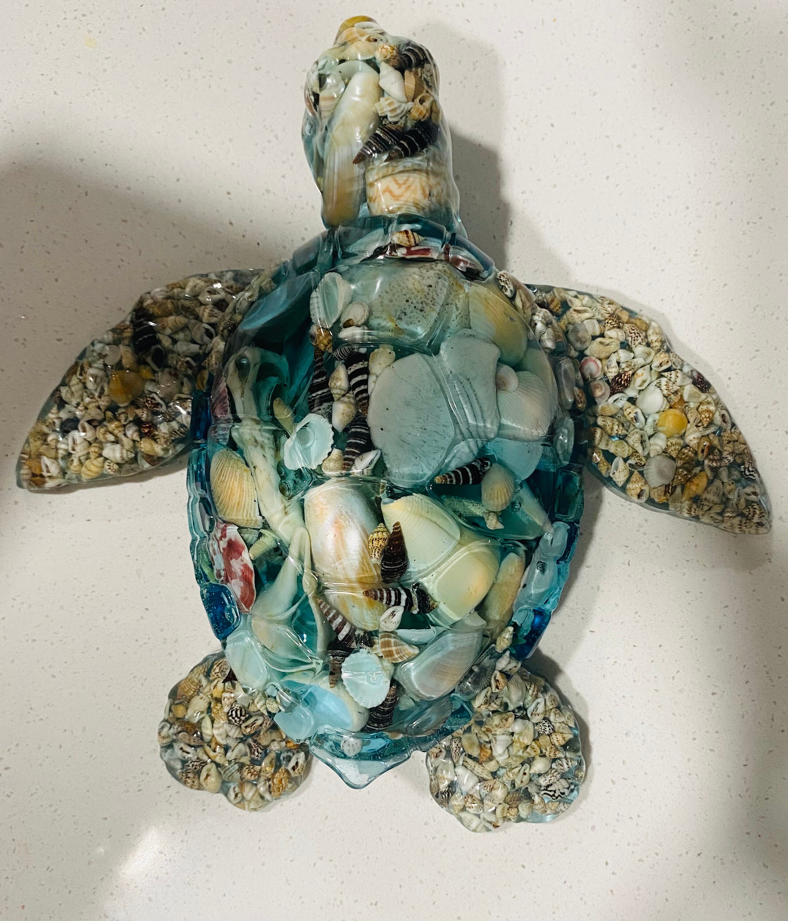 Made to Order: Giant Ocean/shell Resin Turtle - Etsy