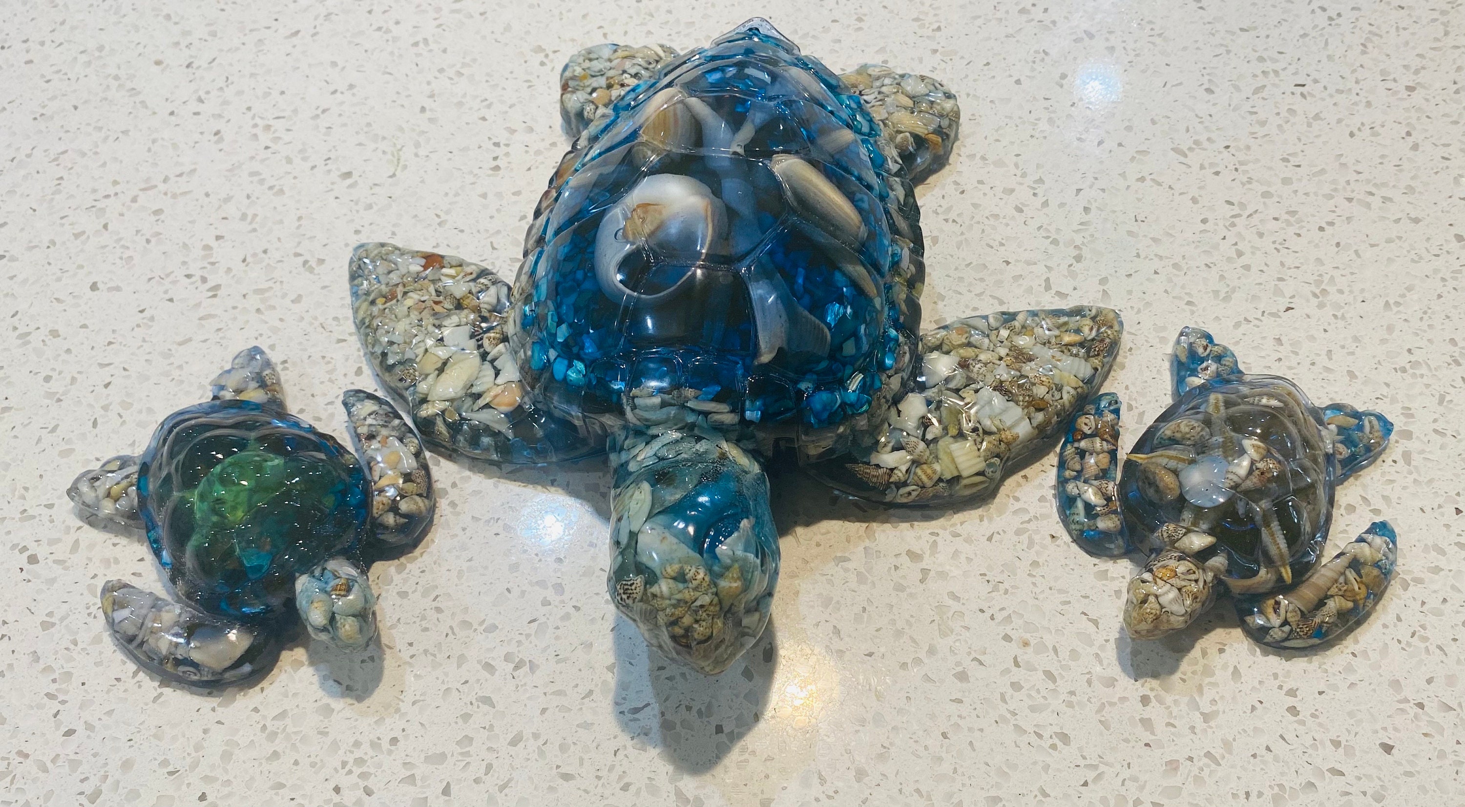 Made to Order Giant Blue Shell Resin Turtle - Etsy