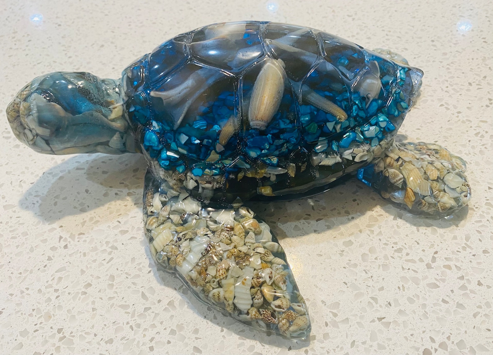 Made to Order Giant Blue Shell Resin Turtle - Etsy