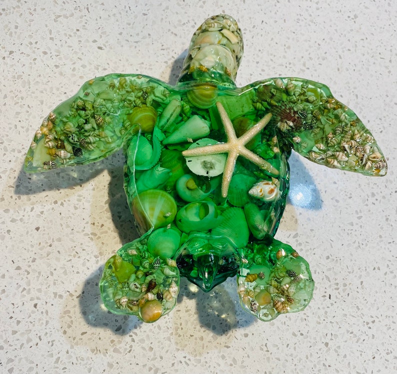 Made to Order Giant Green Shell Resin Turtle - Etsy