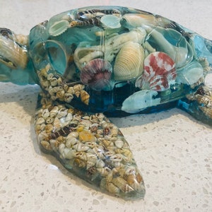 Made to Order: Giant Ocean/shell Resin Turtle - Etsy