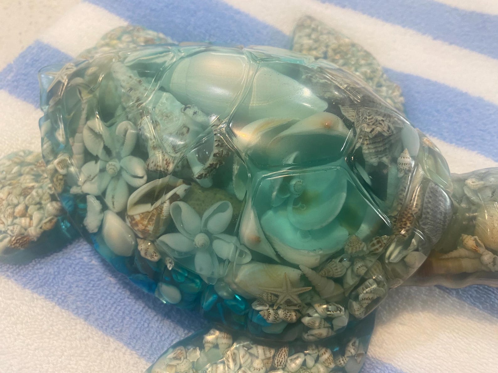 Made to Order: Giant Ocean/shell Resin Turtle - Etsy