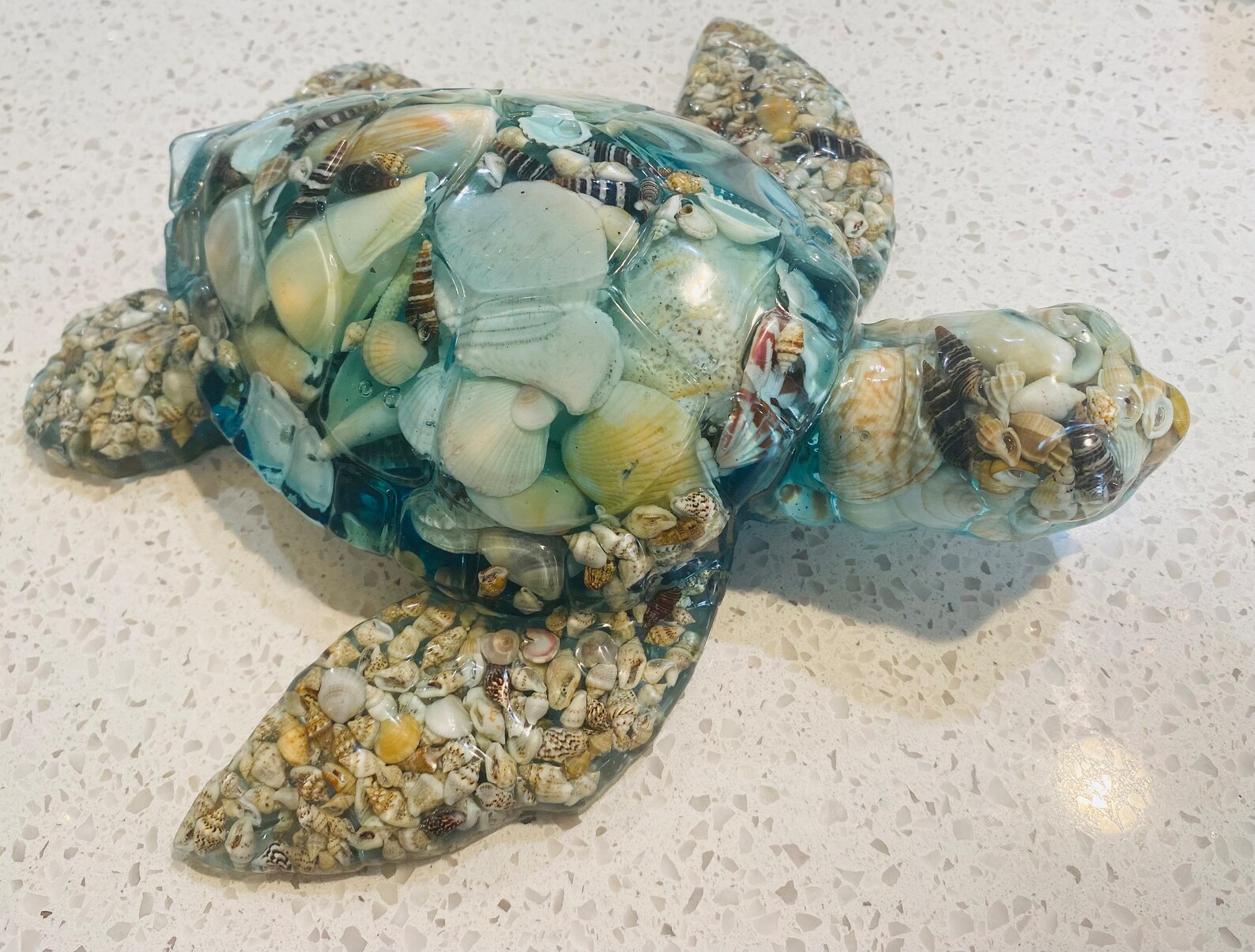 Made to Order: Giant Ocean/shell Resin Turtle - Etsy