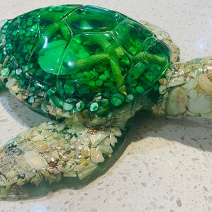 Made to Order Giant Green Shell Resin Turtle - Etsy