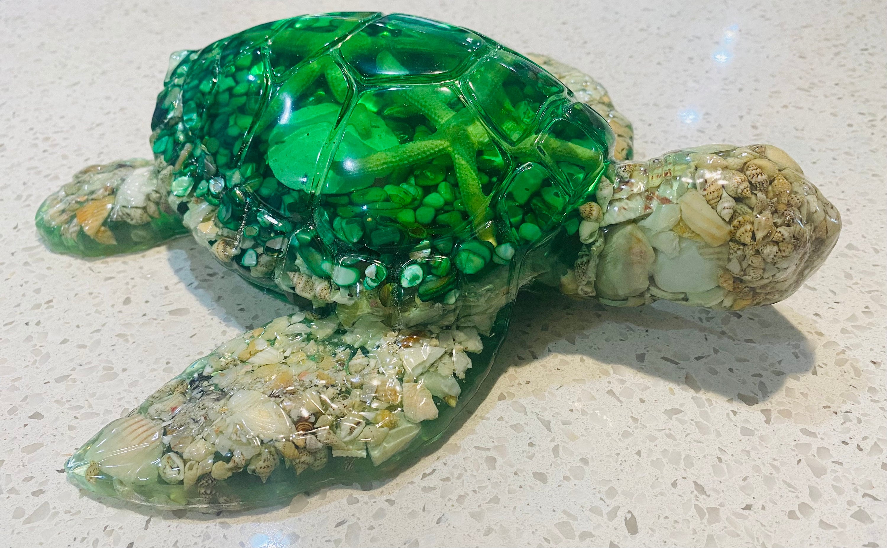 Made to Order Giant Green Shell Resin Turtle - Etsy