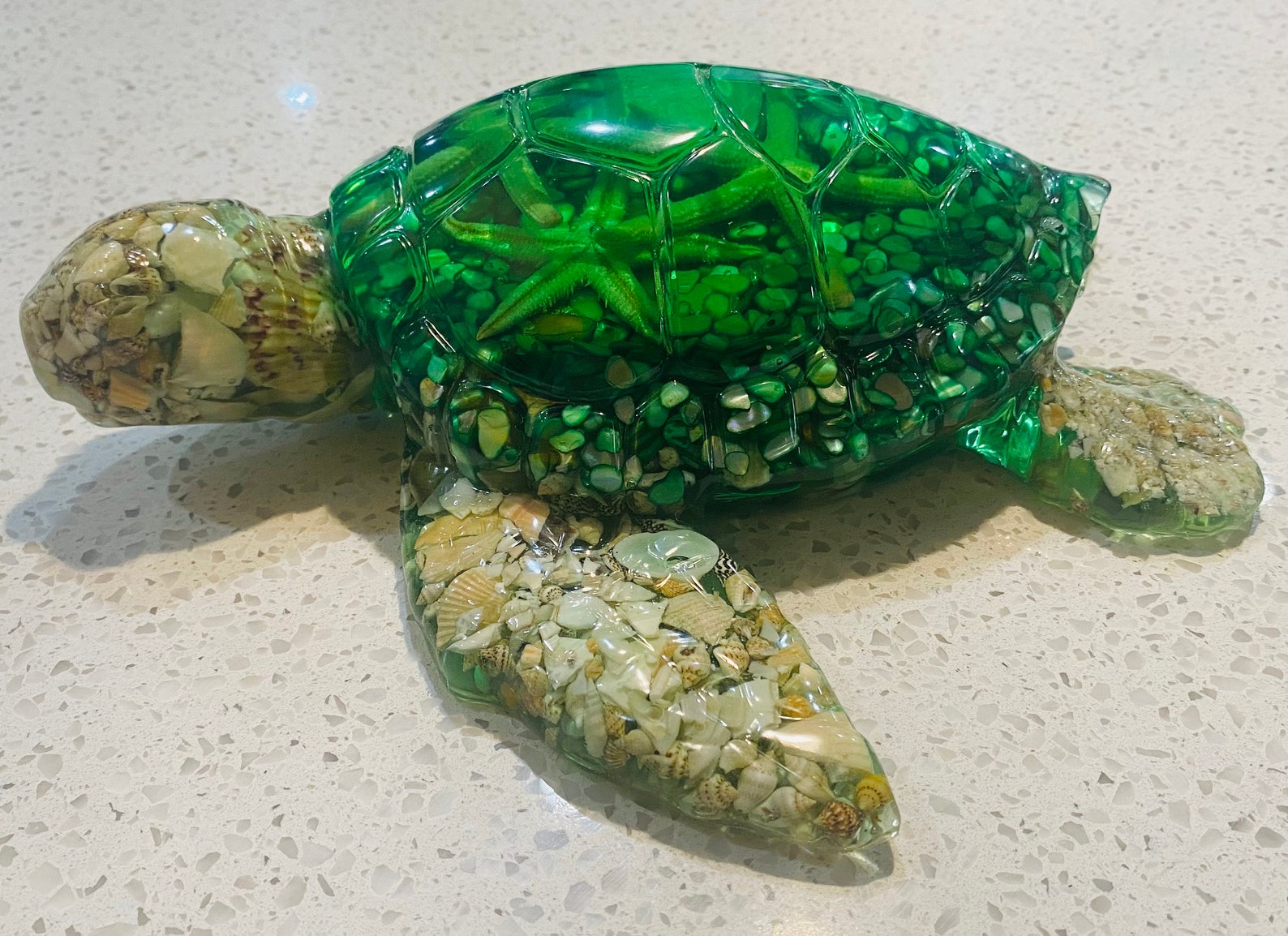 Made to Order Giant Green Shell Resin Turtle - Etsy