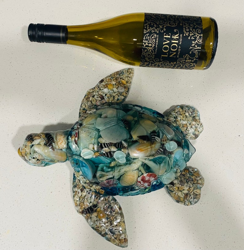 Made to Order: Giant Ocean/shell Resin Turtle - Etsy